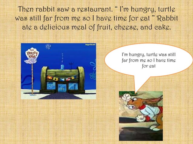 Story telling about the turtle and the rabbit | PPTX