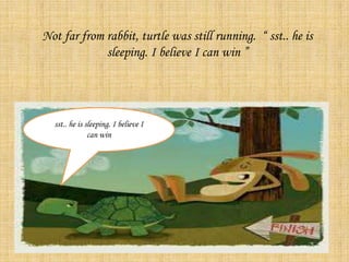 Story telling about the turtle and the rabbit | PPTX