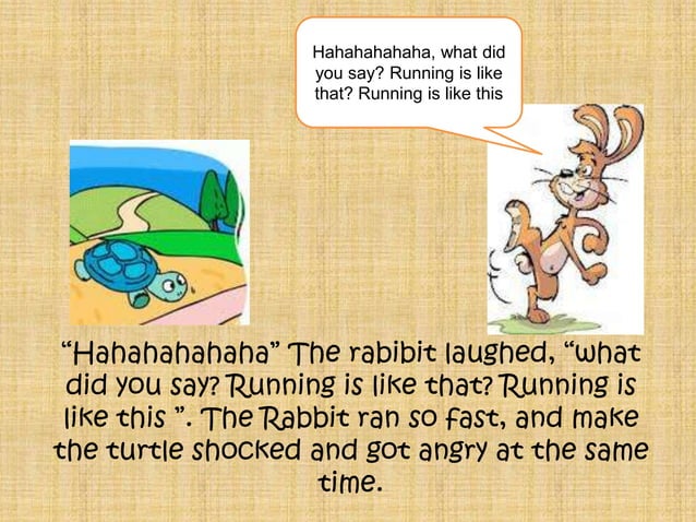 Story telling about the turtle and the rabbit | PPTX