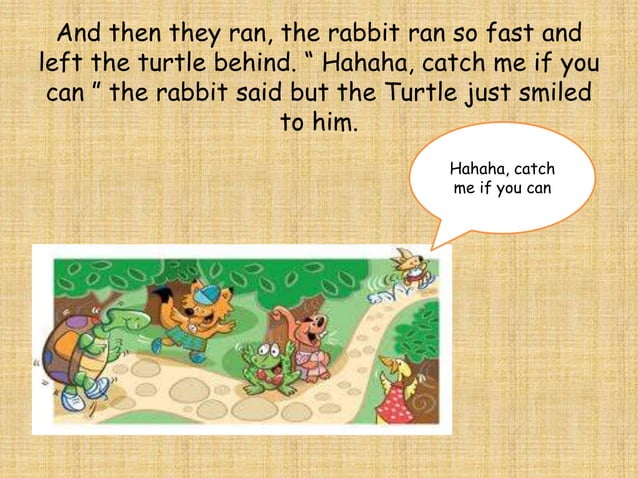 Story telling about the turtle and the rabbit | PPTX