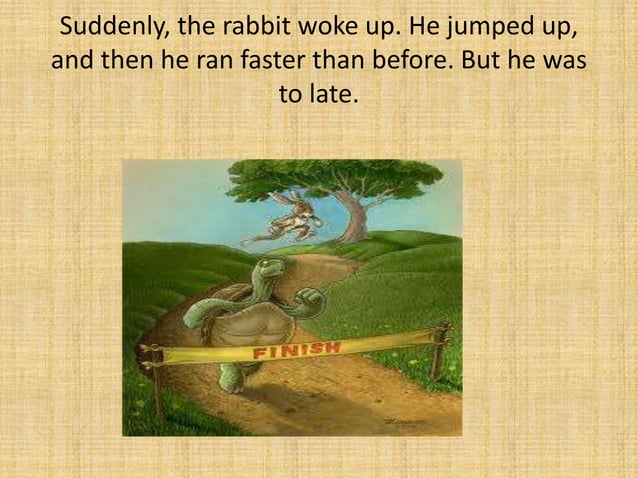 Story telling about the turtle and the rabbit