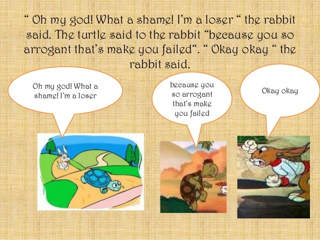 Story telling about the turtle and the rabbit
