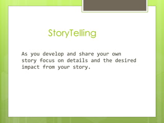 Storytelling Module 1 | PPT