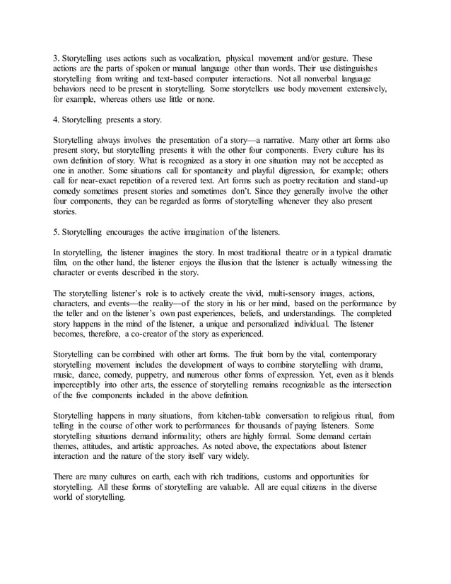 Storytelling | DOCX