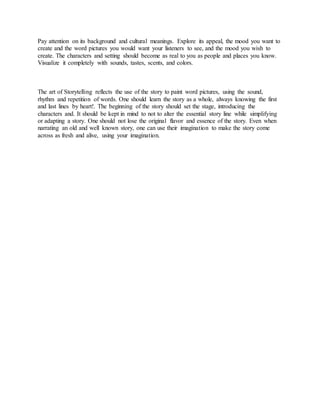 Storytelling | DOCX