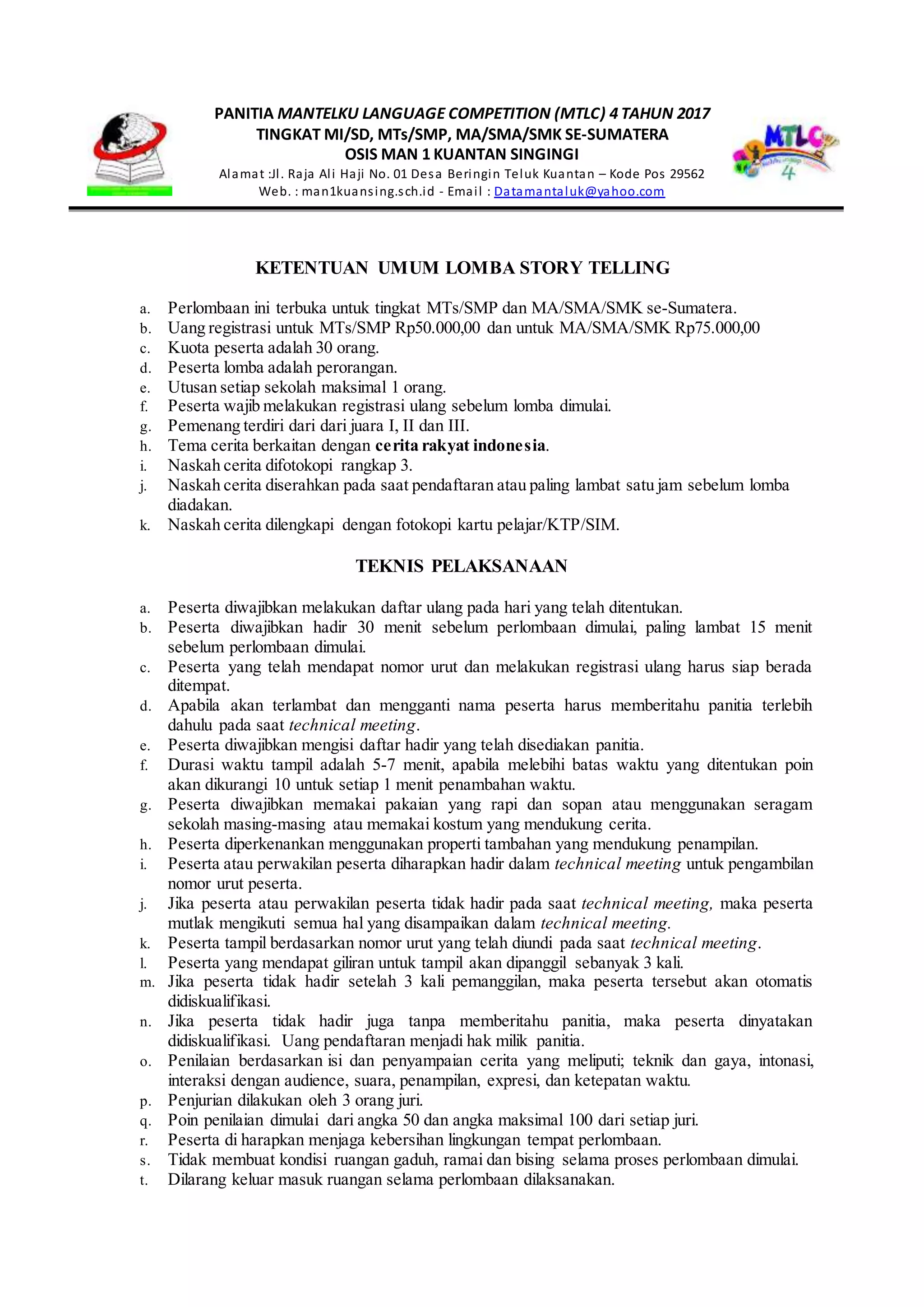 Story telling | DOCX