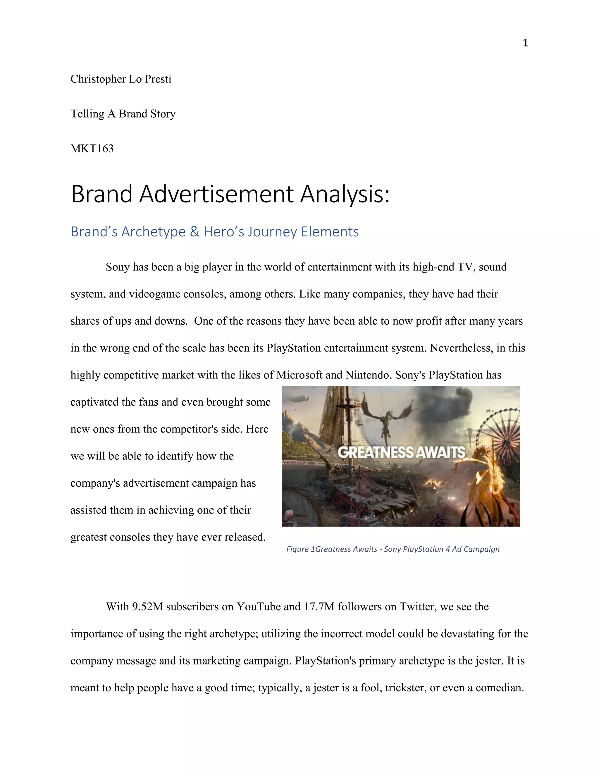 Storytelling: Brand Advertisement Analysis | PDF