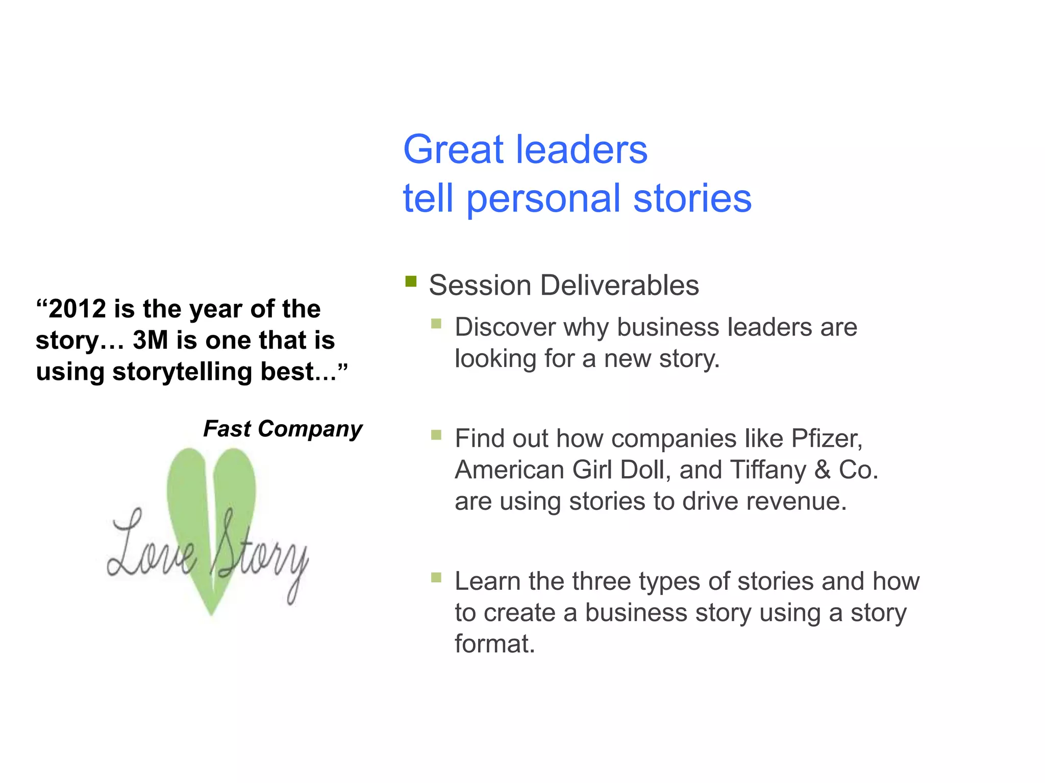 Storytelling for Business | PPTX