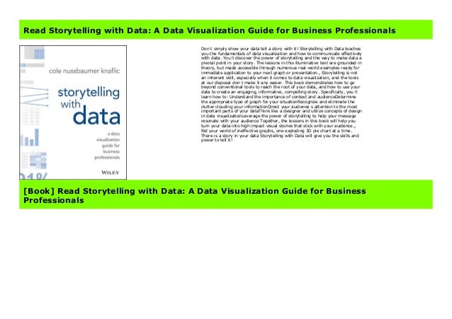 Read Storytelling With Data A Data Visualization Guide For Business