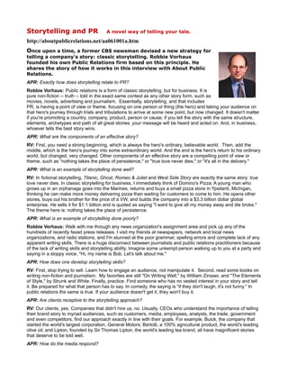 Storytelling 1 | PDF