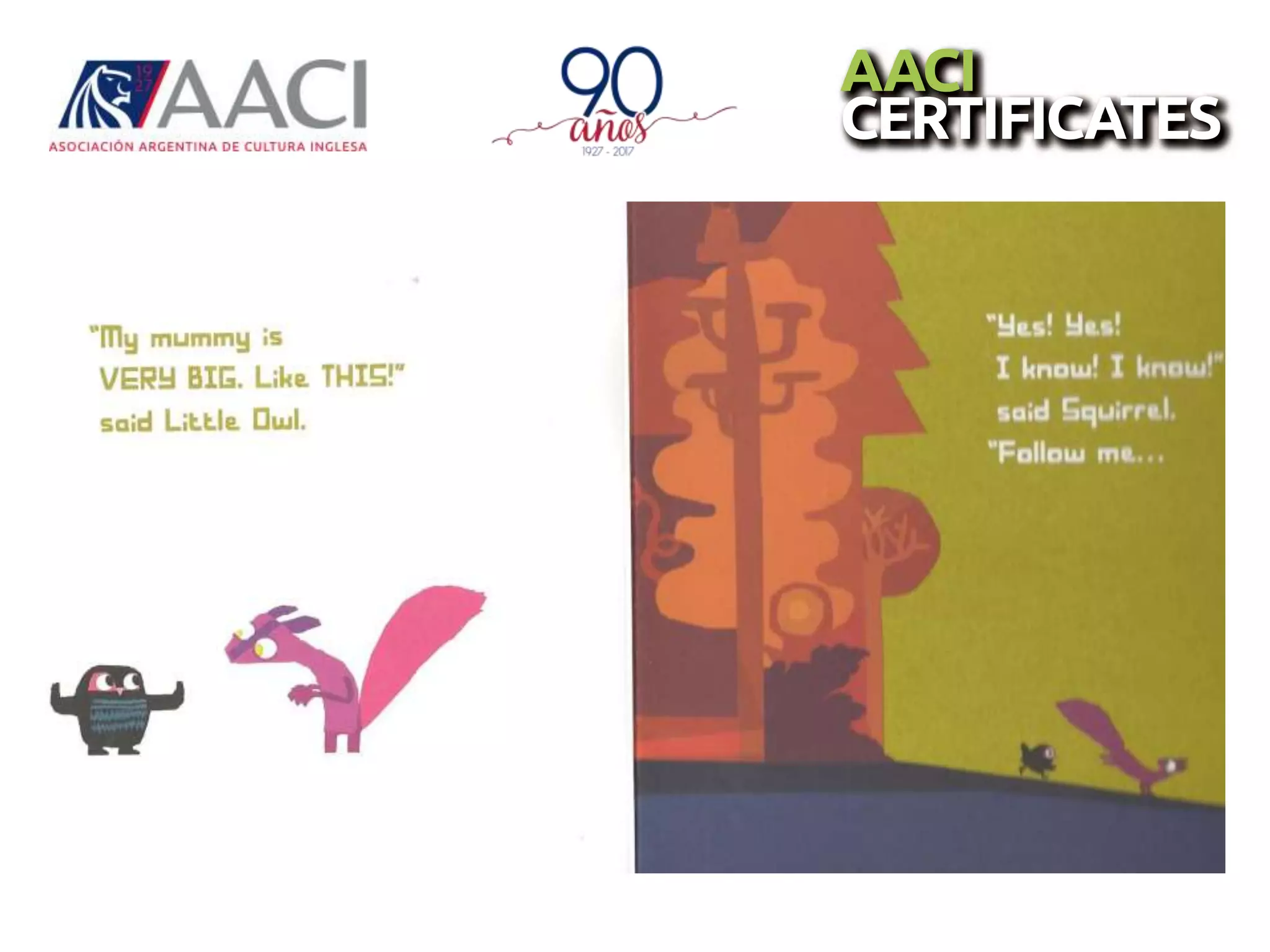 Storytelling aaci certificates | PPTX