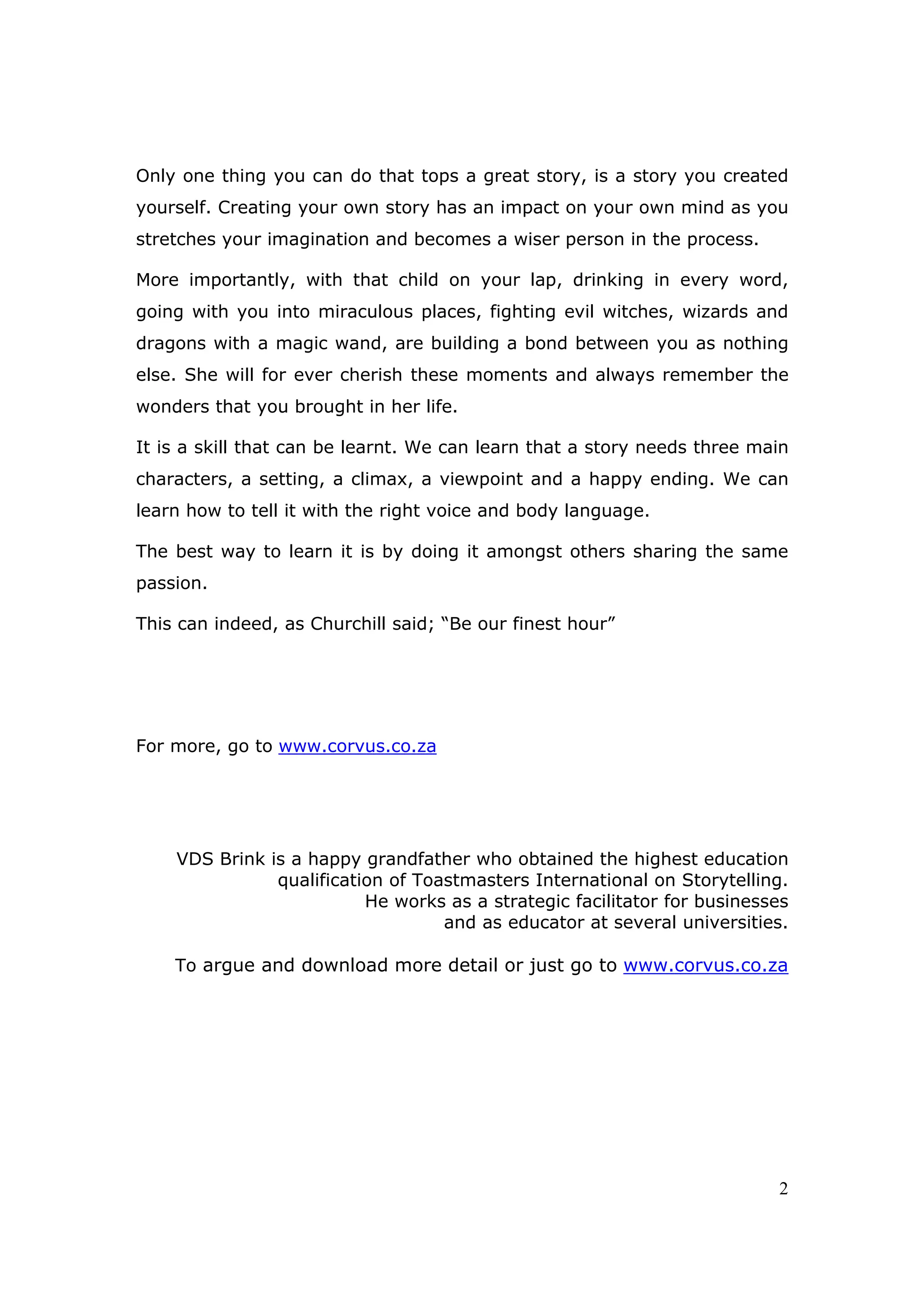 Storytelling And Grandparents | PDF