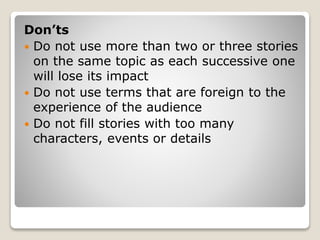 Storytelling and interpretative reading | PPTX