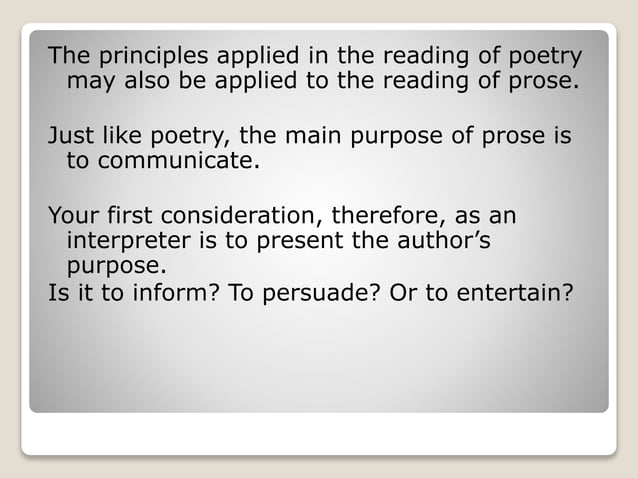 Storytelling and interpretative reading | PPTX | Genres
