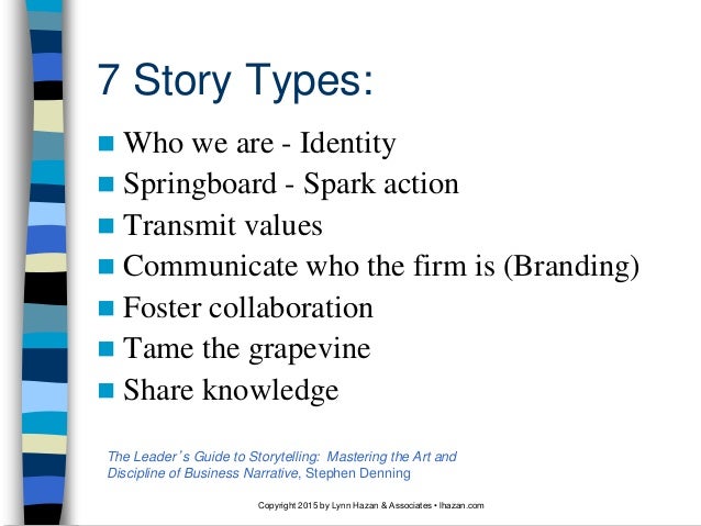 Storytelling as a leadership tool 12-8-15--northwestern-spertus