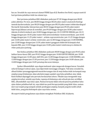 Informasi Kursus EKG | PDF