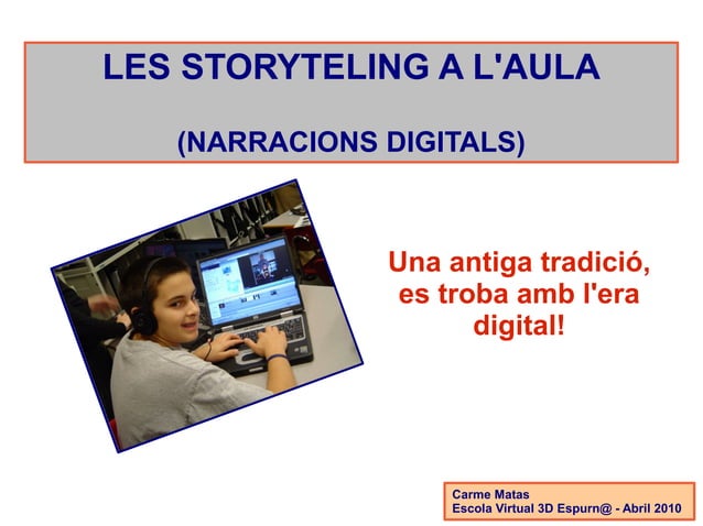 Les Storytelling a l'aula | PPT