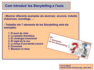 Les Storytelling a l'aula | PPT