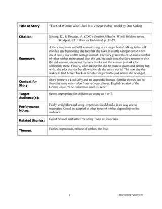 Storytelling Future File | PDF | Hobbies & Interests