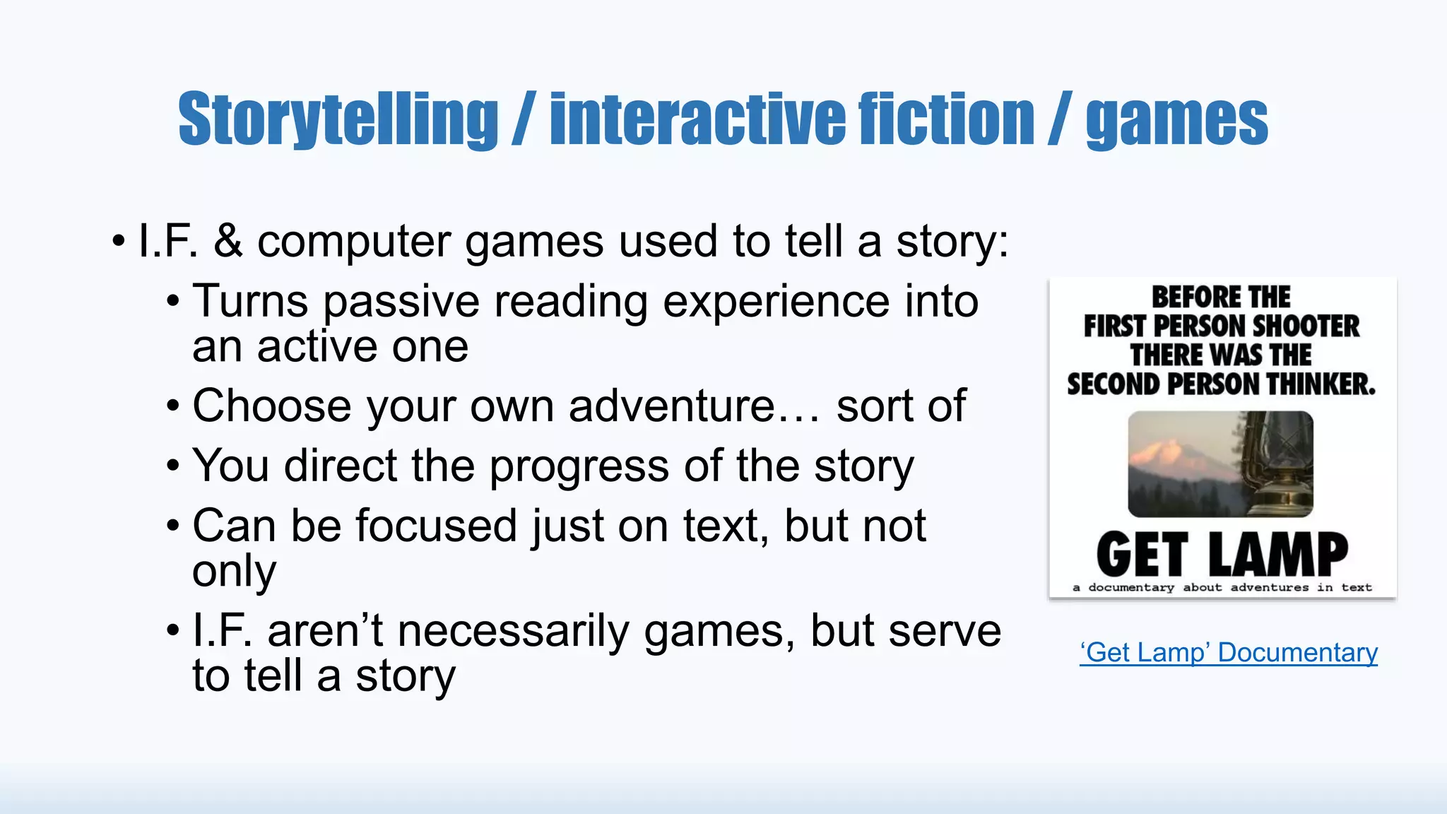 #CityMash - ideas for storytelling through interactive fiction ...