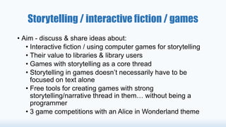 #CityMash - ideas for storytelling through interactive fiction ...