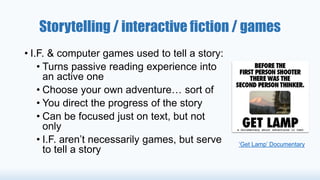 #CityMash - ideas for storytelling through interactive fiction ...