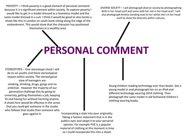 Personal Comment | PPT