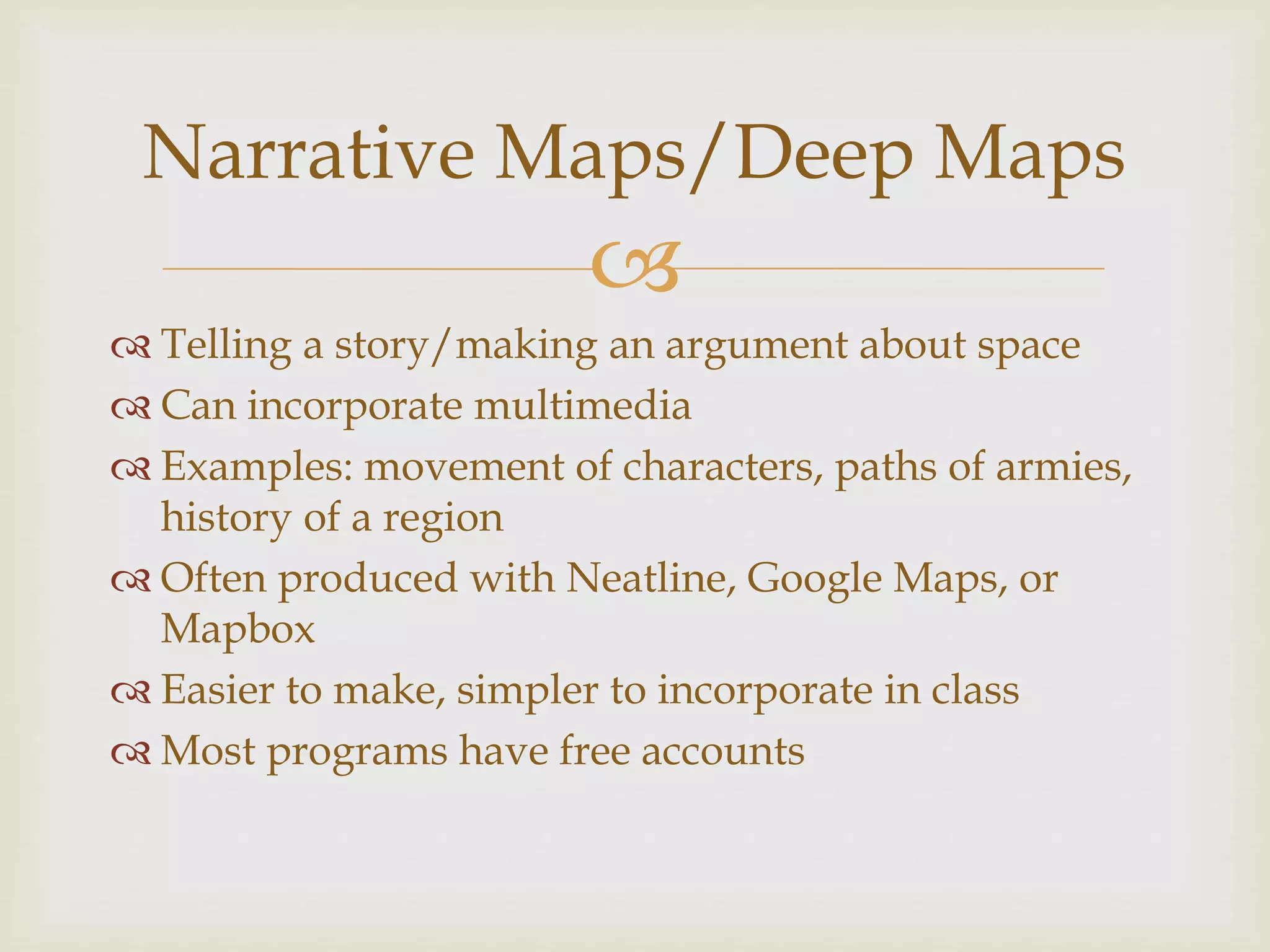 Storytelling with maps | PPT