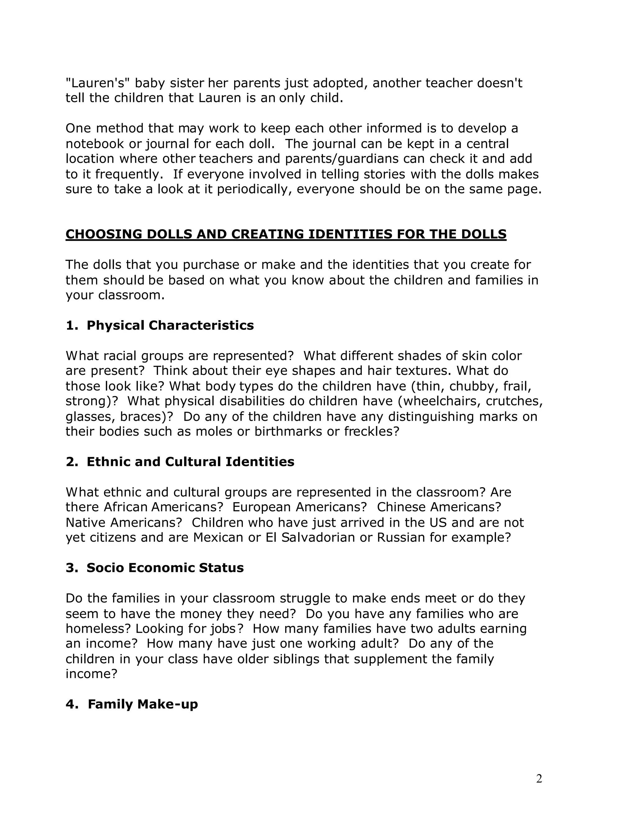 Story telling with persona dolls | PDF