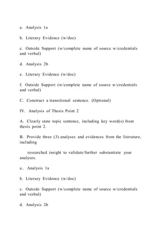 Story The story of an hour by kate chopinOutlineI. Histor | DOCX