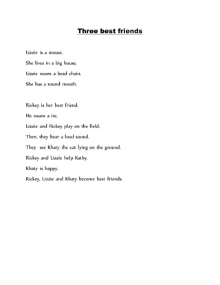 Story three best friends | PDF