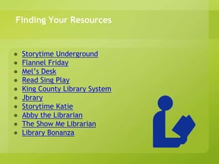 Storytime 101: Rethinking the Basics | PPT