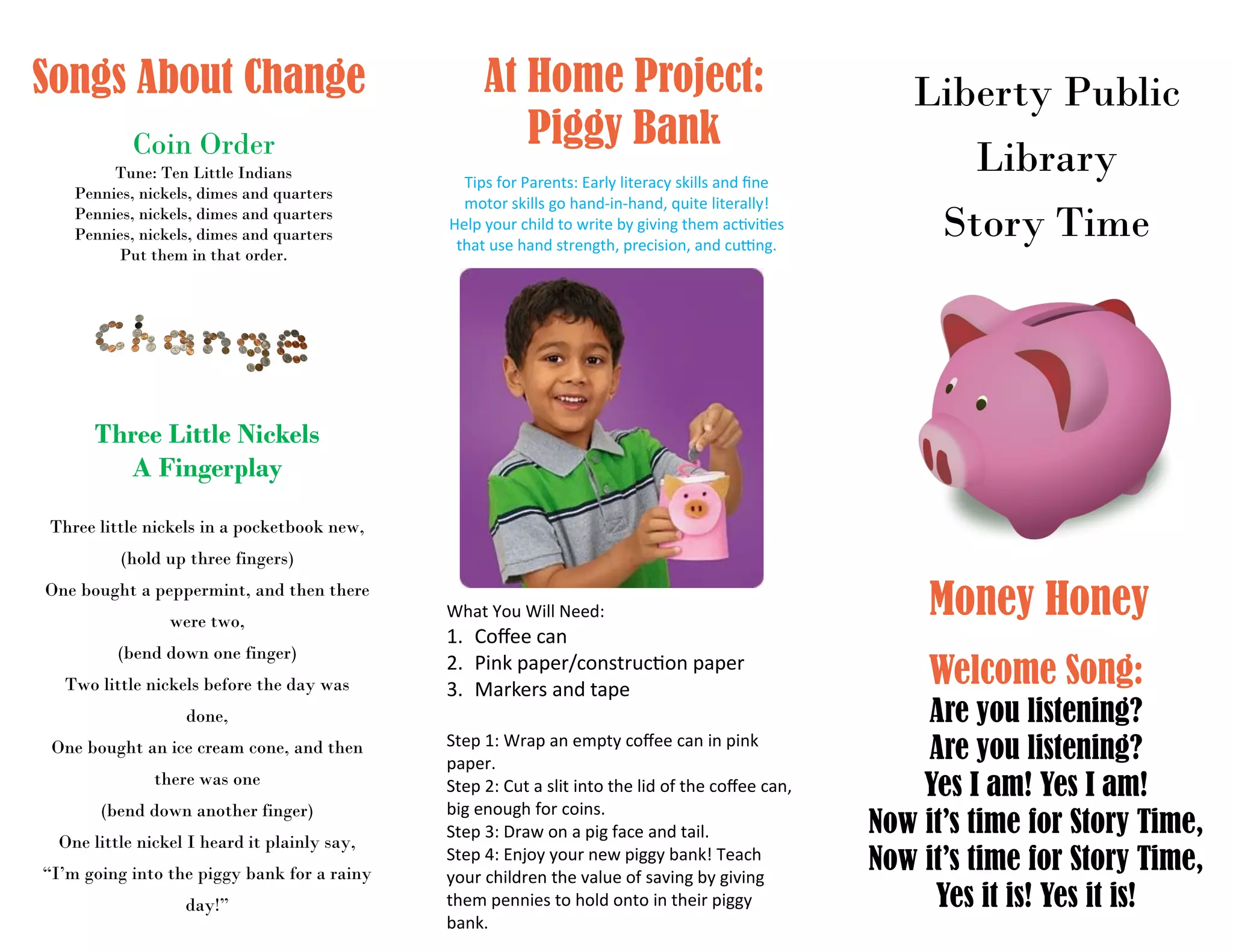 Story Time: Money Honey | PDF