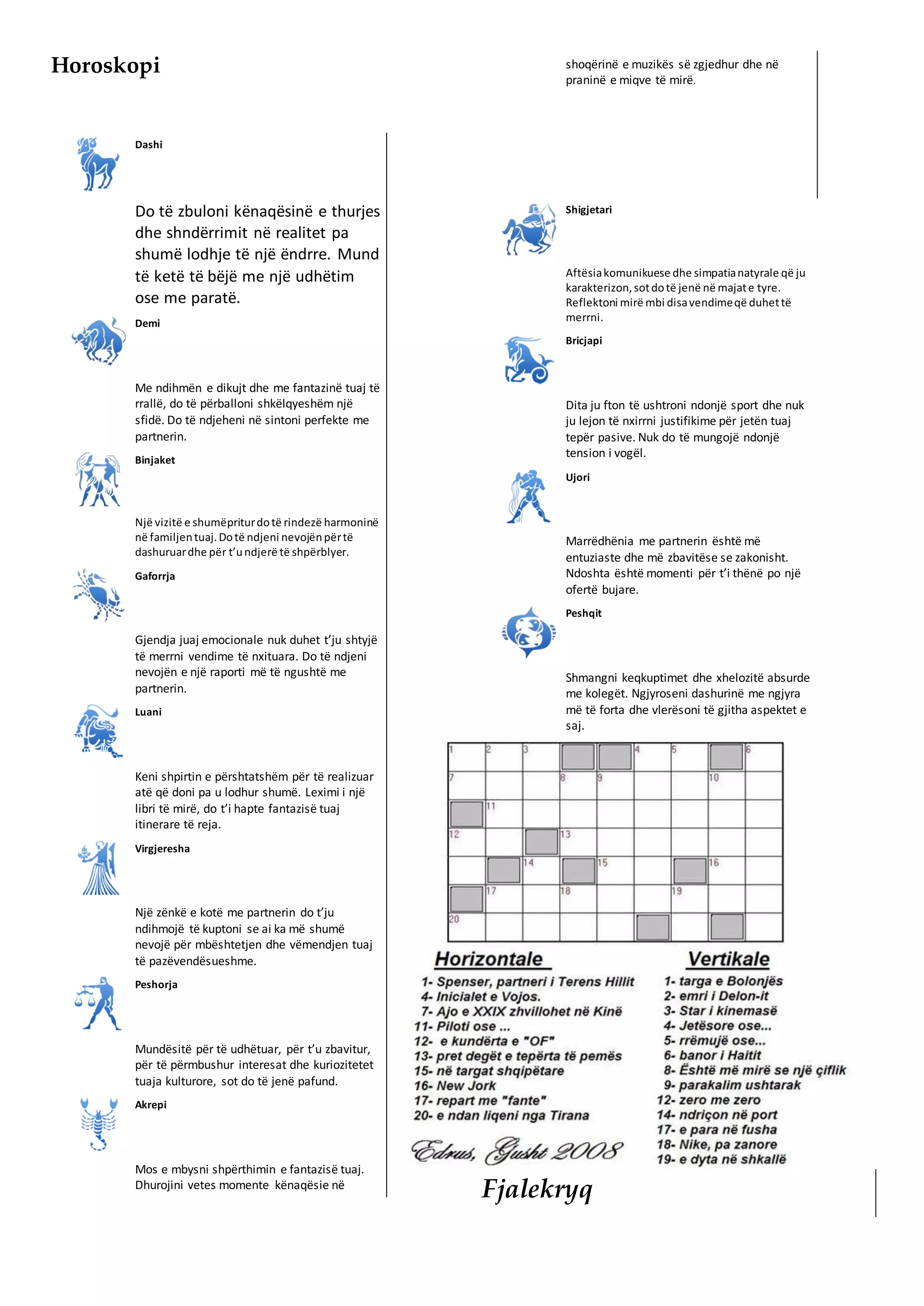 Gazeta e shkolles | DOCX
