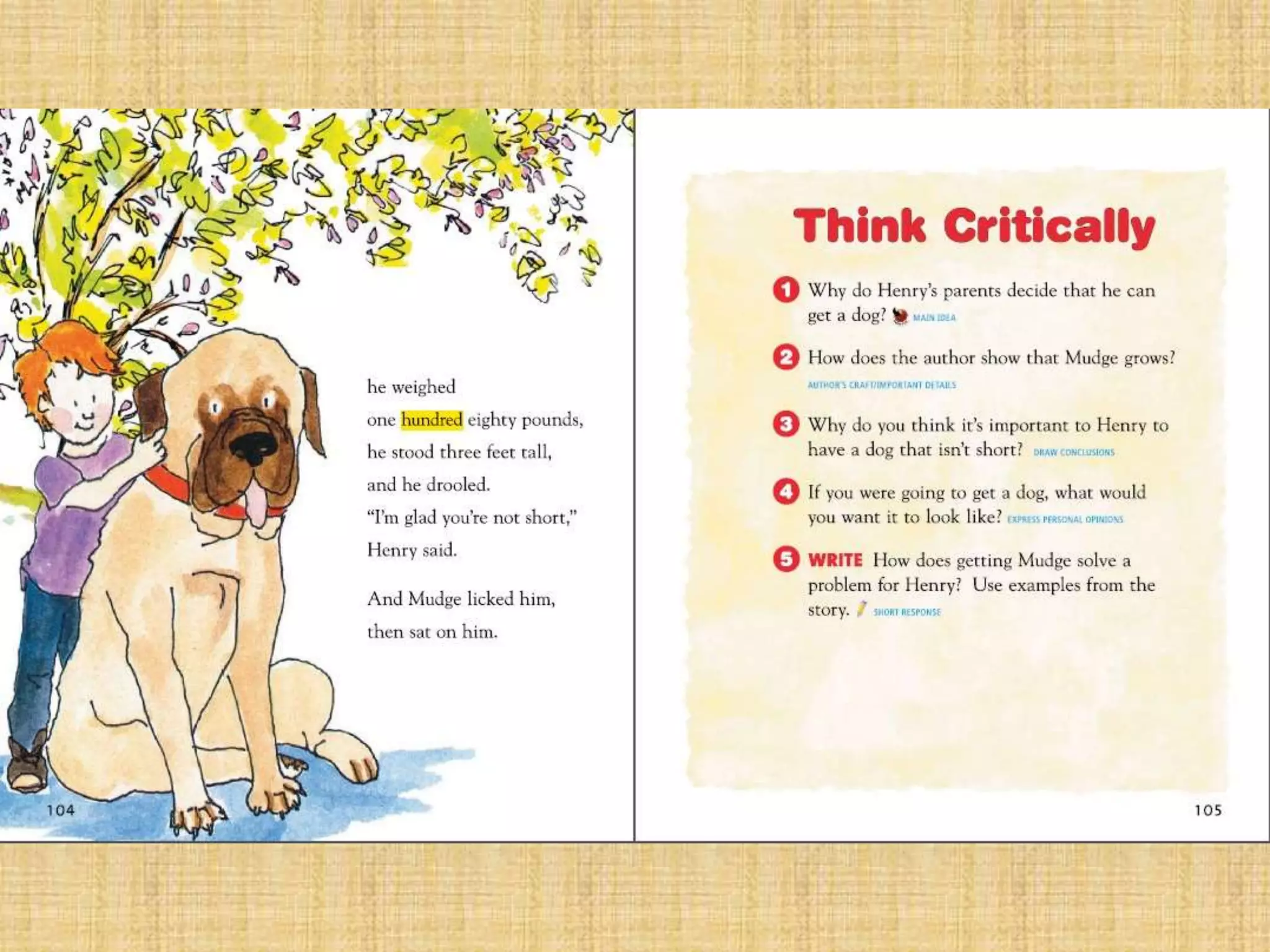 Storytown Henry and Mudge story | PPT