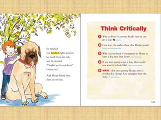 Storytown Henry and Mudge story | PPT