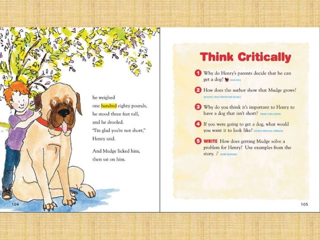 Storytown Henry and Mudge story | PPT