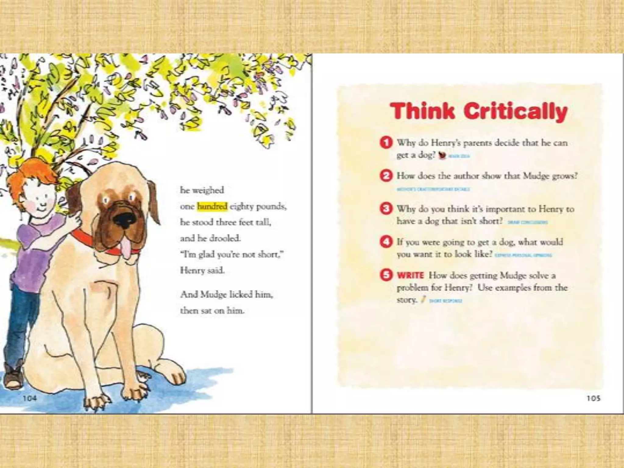 Storytown Henry and mudge | PPT