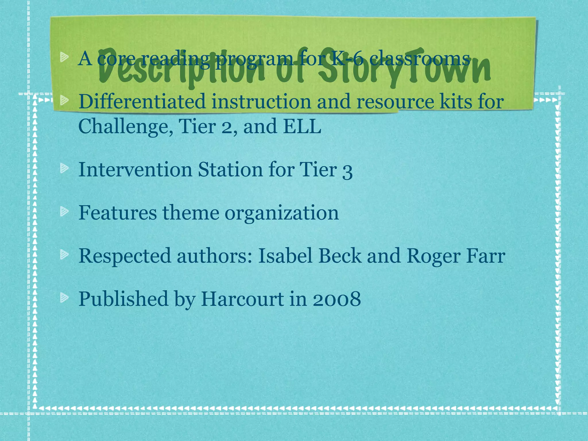 Story town review | PPT