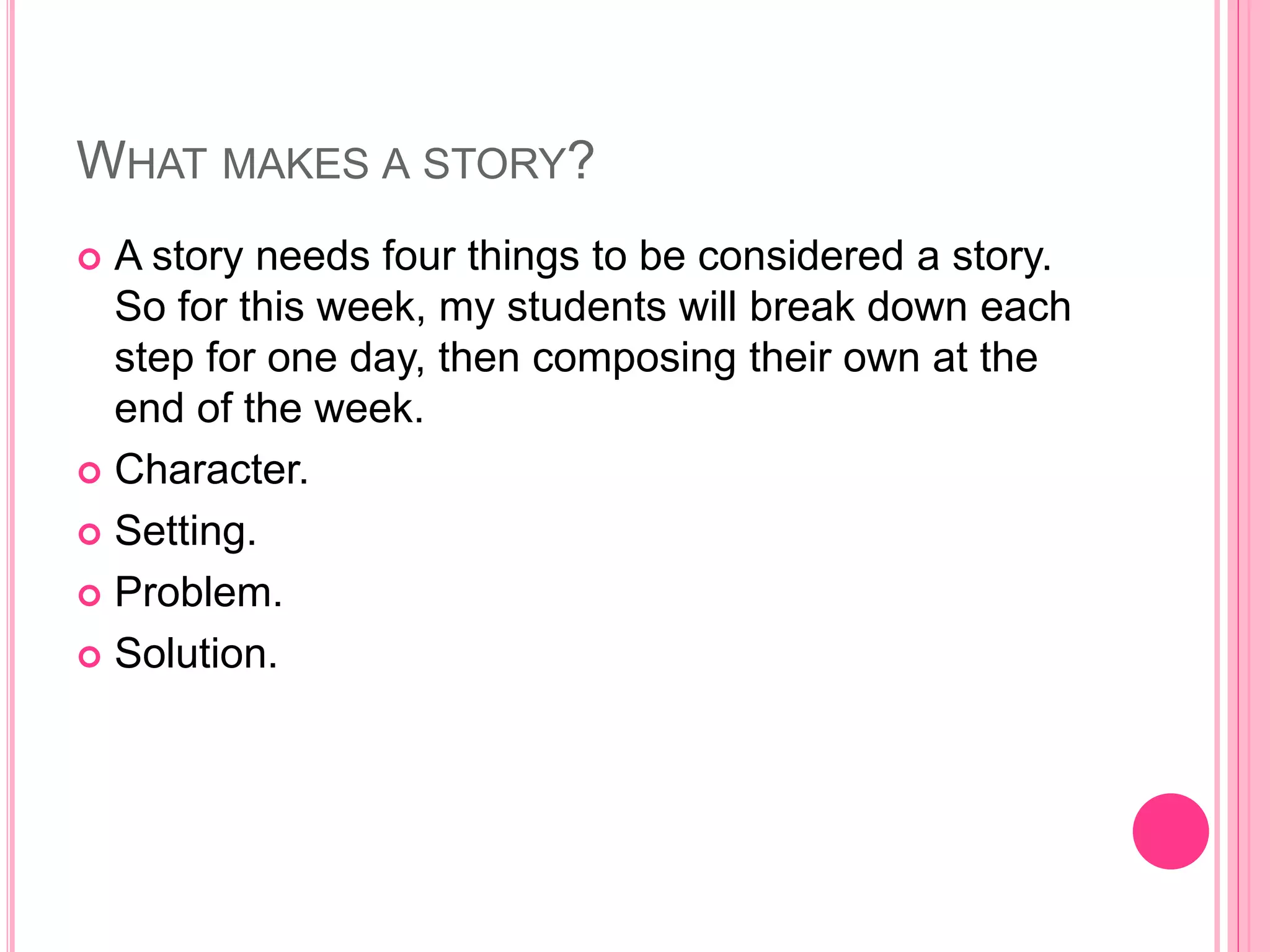 Story unit plan | PPTX