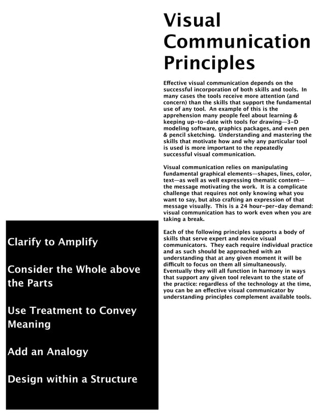 StoryViz Visual Communication Principles | PDF