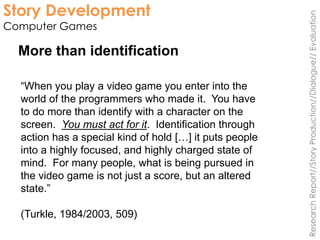 Computer Games - Story Writing Theory - Story vs Games | PPTX