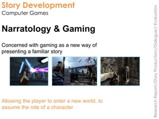 Computer Games - Story Writing Theory - Story vs Games | PPTX