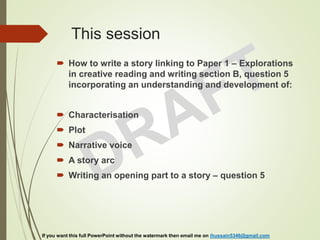 English Language Paper 1 Reading and Writing | PPTX