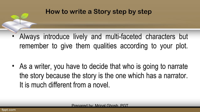 Story Writing | PPT | Screenwriting | Content Production