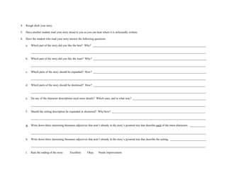 Story writing packet | DOC | Screenwriting | Content Production