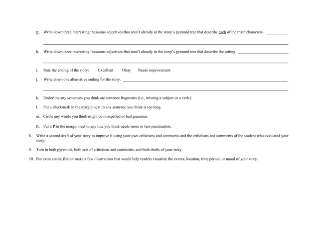 Story writing packet | DOC | Screenwriting | Content Production