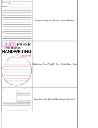 Story Writing Paper. Online assignment writing service. | PDF