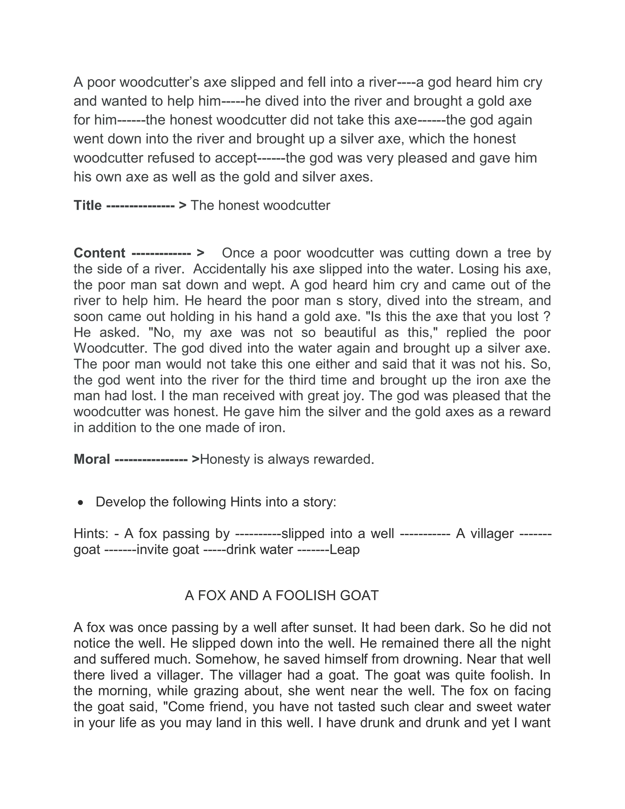 story writing (TBSE) of class 10 TBSE, Agartala | PDF