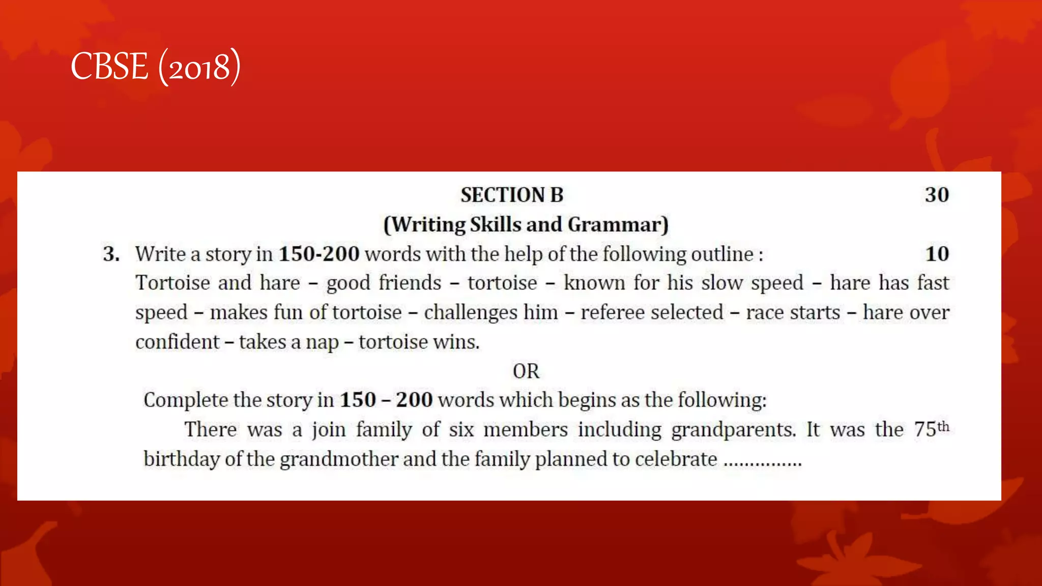 Short Story writting class 10 | PPTX